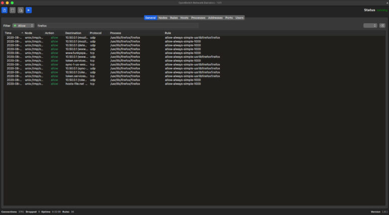 OpenSnitch Application Firewall for Linux